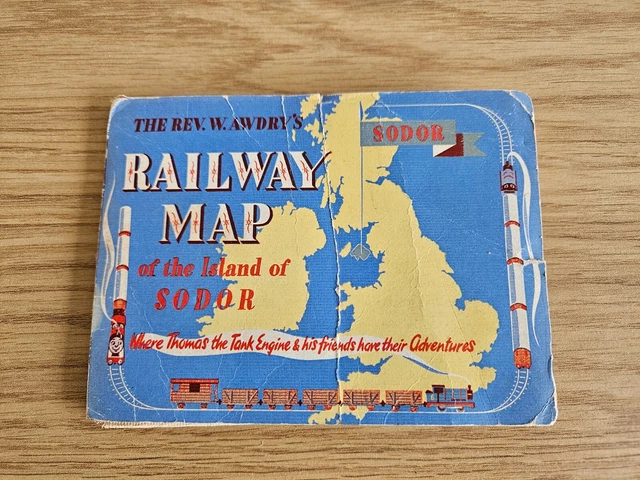 THOMAS THE TANK Engine - Island of Sodor Map [1958] First Edition £1.99 ...