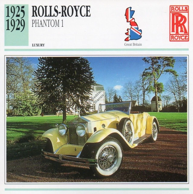 1925-1929 ROLLS ROYCE PHANTOM I Classic Car Photograph / Information ...