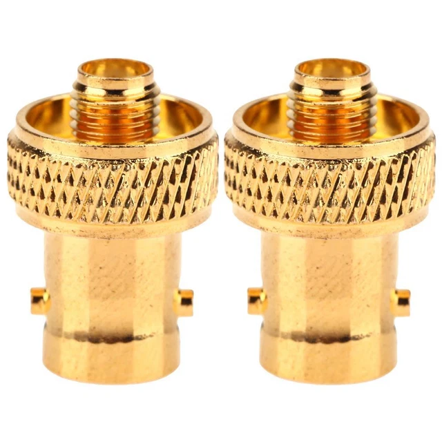 2PCS COAXIAL RF Connector Female to BNC Female Convert Adaptor $10.49 ...