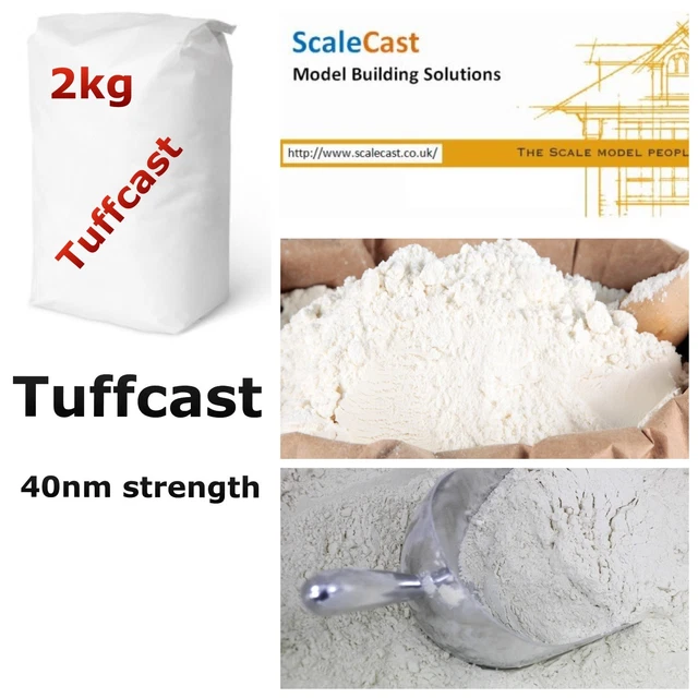 TUFFCAST CASTING PLASTER 2kg - Linka and gaming terrain mould plaster £ ...