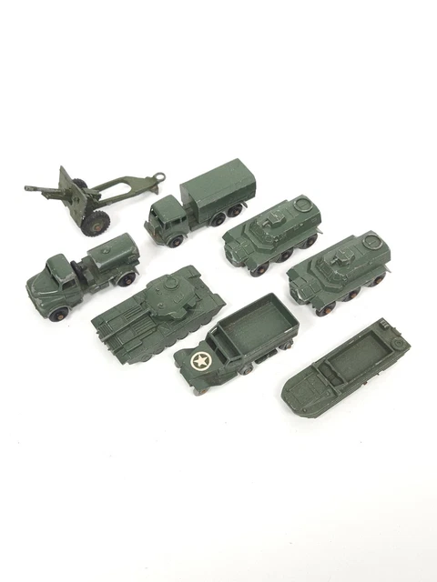 VINTAGE MATCHBOX LESNEY Diescast Military Armoured Army Vehicle Lot ...