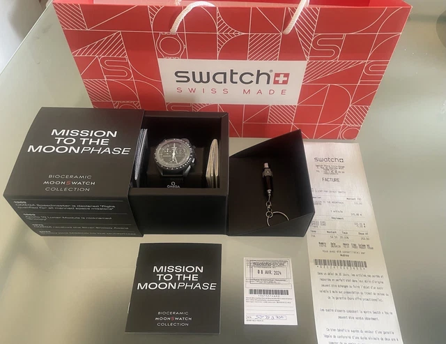 SWATCH X OMEGA Mission to the Moonphase Black EUR 451,00 - PicClick IT