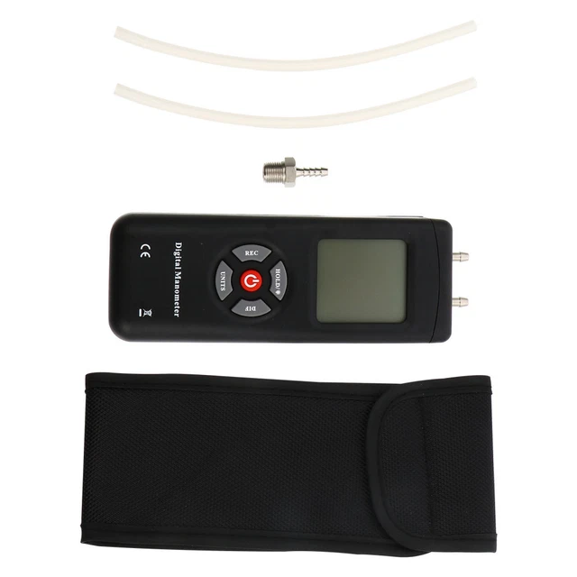 GAUGE DIFFERENTIAL PRESSURE Handheld Digital Manometer Dual Input £56. ...