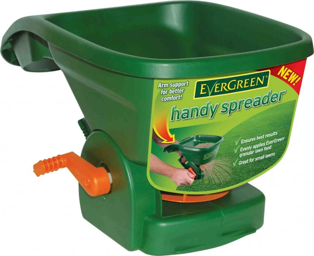 EVERGREEN HAND HELD Lawn Seed Easy Handy Spreader Applicator Small ...