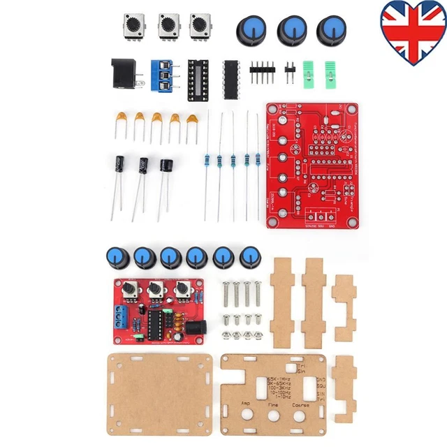 XR2206 FUNCTION SIGNAL Generator DIY Kit 1Hz-1MHz Adjustable Frequency ...
