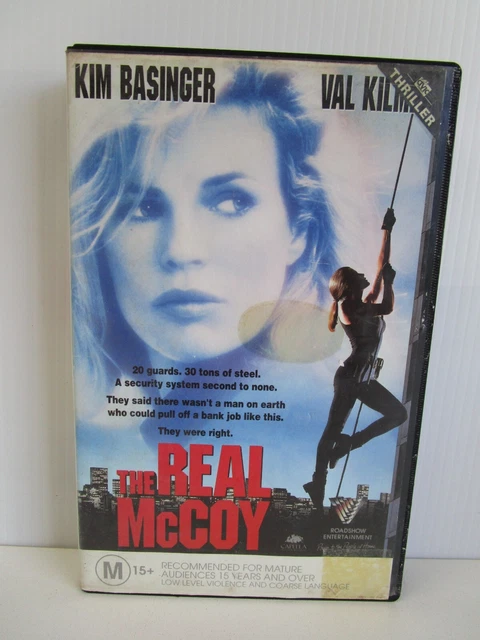 THE REAL MCCOY, Kim Basinger, Val Kilmer, VHS Tape, Vintage Video ...