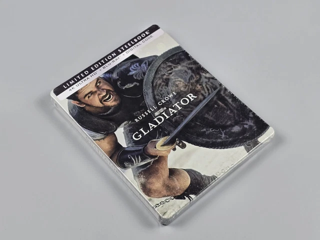 GLADIATOR 20TH ANNIVERSARY 4K UHD Blu Ray Steelbook - USA Import - Brand new £59.99 - PicClick UK