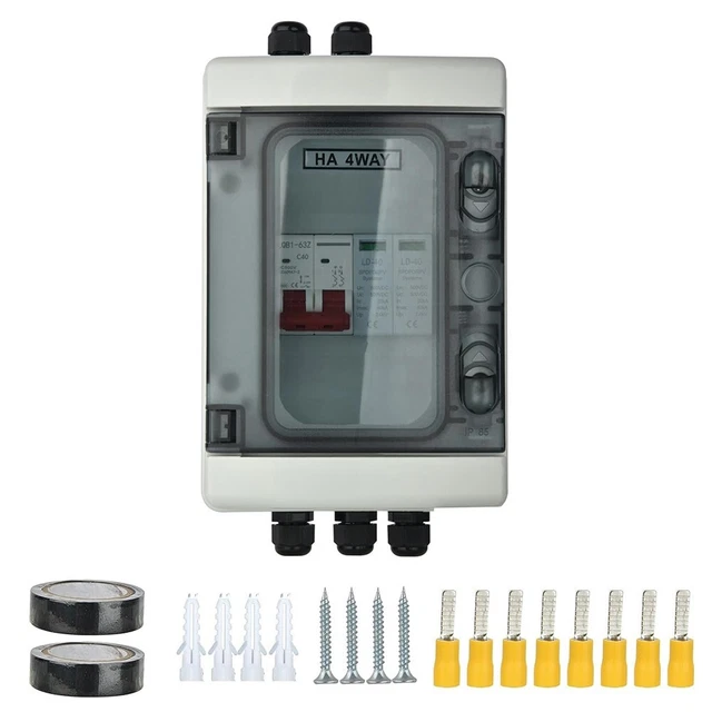 COMPACT AND EFFICIENT DC Isolator Switch with Circuit Breaker for 2 ...