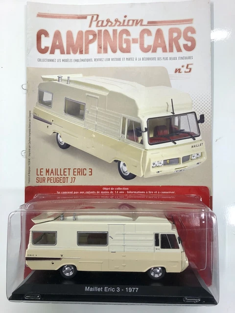 LE MAILLET ERIC 3 sur peugeot j7 1977 1/43 passion camping-cars n5 neuf ...