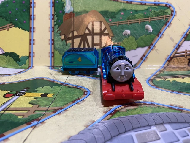 THOMAS AND FRIENDS trackmaster trains Metallic Blue Gordon, Rare £24.95 ...