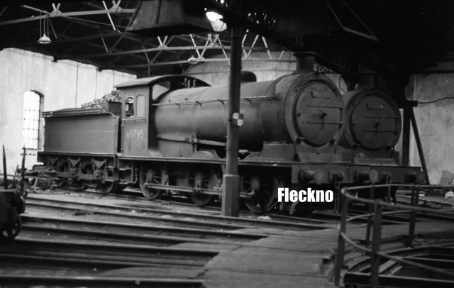 35MM ORIGINAL NEGATIVE of J27 65795 and 65804 at North Blyth mpd 26 ...