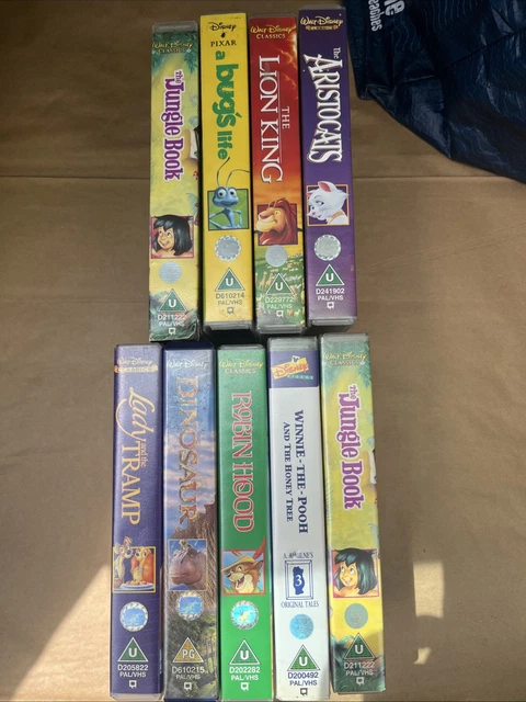 RETRO VINTAGE WALT Disney VHS Bundle £1.75 - PicClick UK