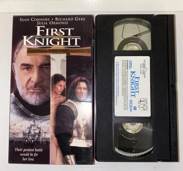 FIRST KNIGHT (VHS, 1995) Sean Connery Richard Gere Video Tape Movie ...