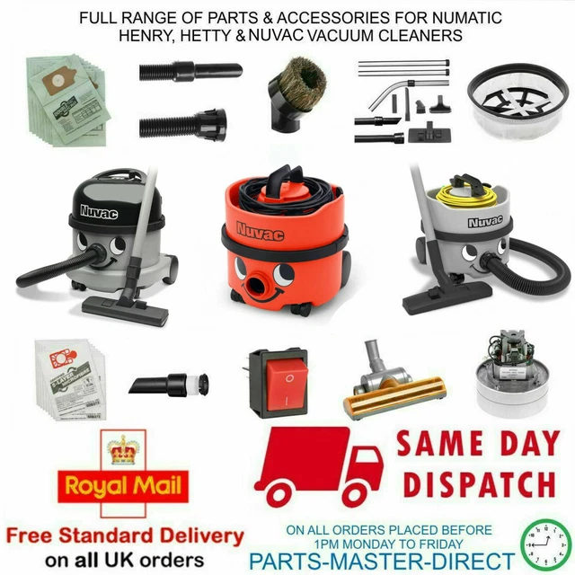 NUMATIC NUVAC NNV200 Vnr200-2 Vnp180 Vacuum Spare Parts Accessorie All ...