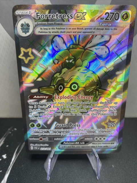 POKÉMON TCG - Forretress ex 212/091 - Paldean Fates - Shiny Ultra Rare ...