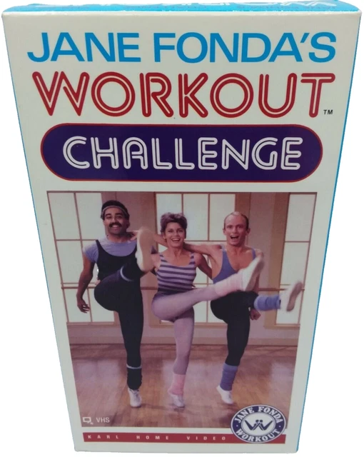 JANE FONDAS WORKOUT Challenge VHS 90 Minute Exercise Class Video ...