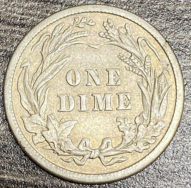 1913 BARBER SILVER Dime Very Nice Details US 90% Silver Coin $75.65 ...