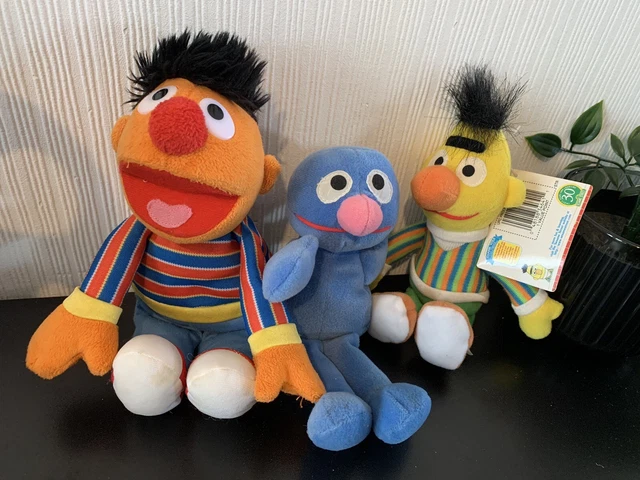 SESAME STREET BERT, Ernie and Grover plush toys £20.00 - PicClick UK