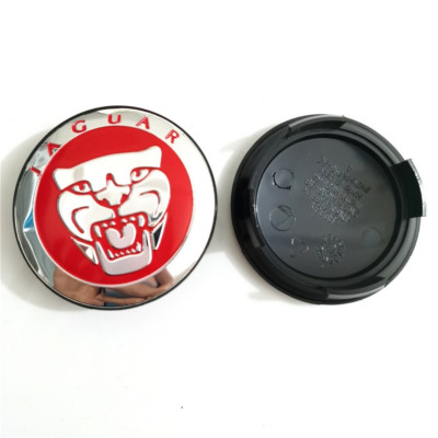 JAGUAR HUB CAP rim lid hub caps XF XJL XK X-TYPE red 59mm 4pcs £13.82 ...