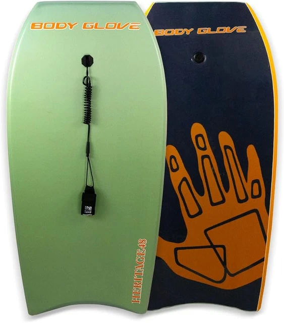 48& BODYBOARD, IXPE Top Deck, Lightweight EPS Core, HDPE Slick, Leash ...
