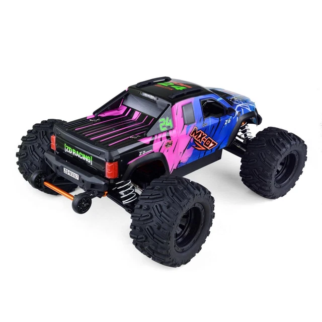80KM/H ZD RACE 1/7 4X4 RC Monster Truck Car MX-07 Brushless 160A ESC ...