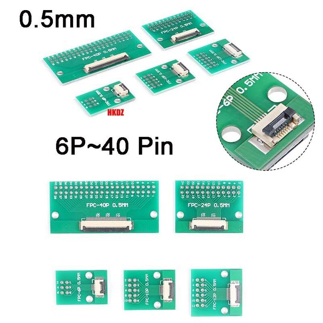 0.5MM FPC/FFC ADAPTER Flat Flexible Cable Converter Breakout PCB Board ...