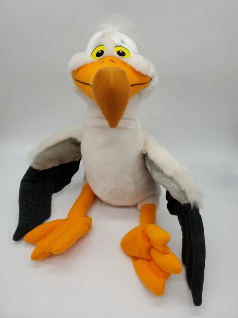 DISNEY LITTLE MERMAID 18” Plush Scuttle Seagull Bird Stuffed Animal HTF ...