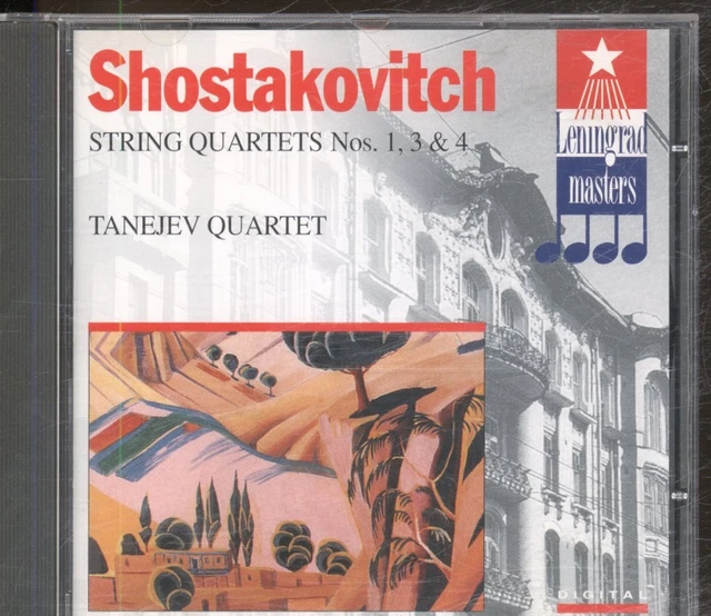 LM1325 TANEYEV QUARTET Shostakovich - String Quartets Nos. 1, 3 & 4 CD Germany EUR 11,53 ...