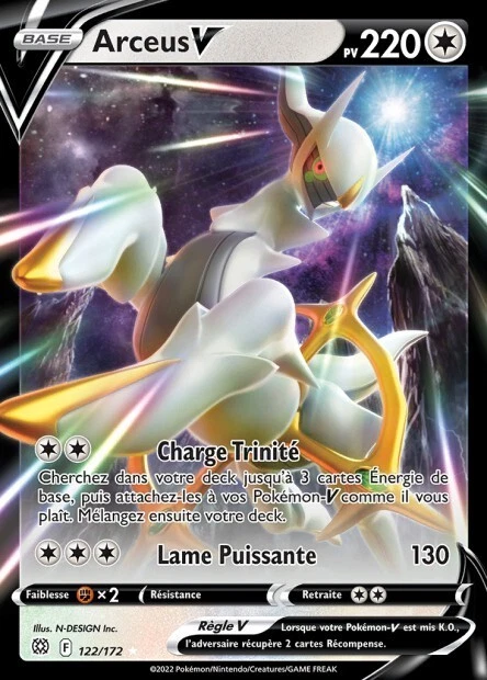 CARTE POKÉMON : Arceus V 122/172 Stars Etincelantes FR Neuve 😻ETB ...