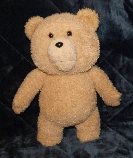 TED TALKING PLUSH Bear 17in Commonwealth 2012 Movie Toy moving mouth £ ...