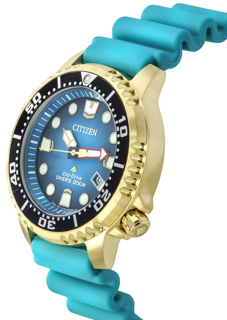 CITIZEN PROMASTER TURQUOISE Dial Eco-Drive 200m Men's Watch BN0162-02X ...