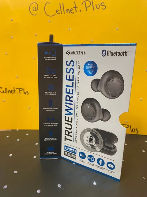 SENTRY BT985 TRUE Wireless Bluetooth Earbuds w/Case - Black $29.97 ...