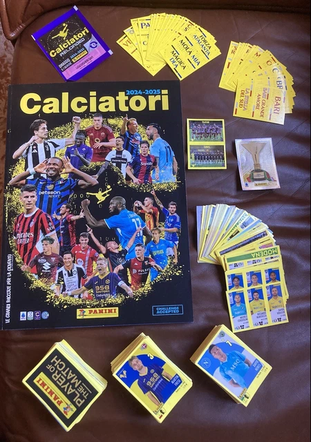 ALBUM CALCIATORI 2025+SET completo 721 figurine +40 Slogan A/B + Aggiornamenti EUR 99,00 ...