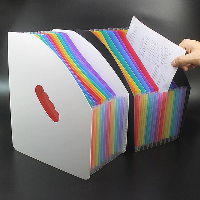 13 -LAYER MULTILAYER Folder Document Storage Box File Organizer Bag $38 ...