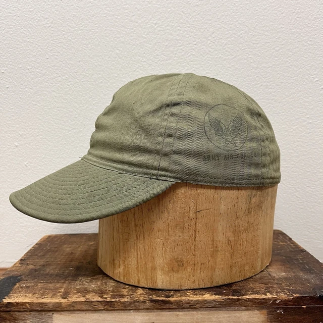 VINTAGE WWII MECHANIC'S Cap A-3 Hat 7 1/8 Army Air Force USAAF HBT $149 ...