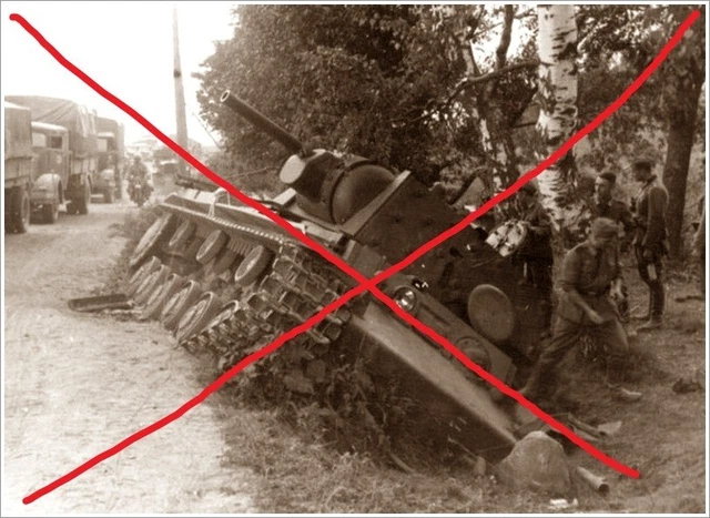 FOTO/PHOTO 686,PANZER,TANK, WW2, k.o. KV-1,German Soldier ,Eastern ...