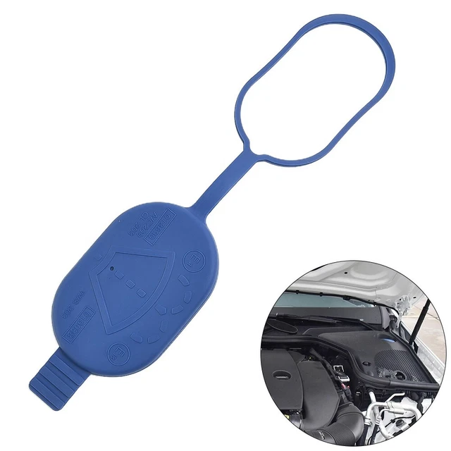 BLUE WINDSHIELD WASHER Fluid Reservoir Cover Accessory For-Mercedes ...