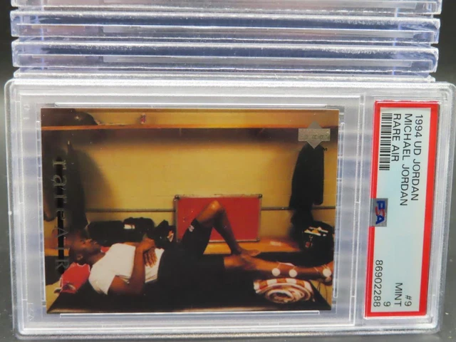 1994-95 UPPER DECK Michael Jordan Rare Air #9 PSA 9 taureaux comme neuf ... 1994-95 UPPER DECK Michael Jordan Rare Air #9 PSA 9 taureaux comme neuf ...
