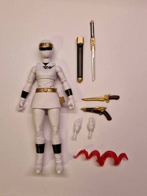 POWER RANGERS LIGHTNING Collection White Alien Ranger 6" Action Figure ...