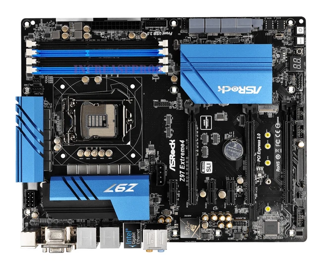 ASROCK Z97 EXTREME4 Motherboard Socket LGA 1150 Intel Z97 DDR3 DIMM USB ...