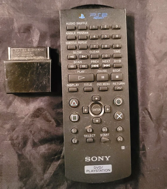SONY PLAYSTATION 2 PS2 DVD Remote & Receiver SCPH-10420 $20.00 - PicClick