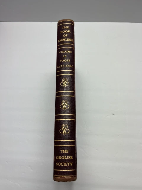 THE BOOK OF Knowledge Children's Encyclopedia 1949 Grolier Volume 18 ...