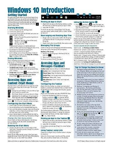 WINDOWS 10 INTRODUCTION Quick Reference Guide (Cheat Sheet of ...
