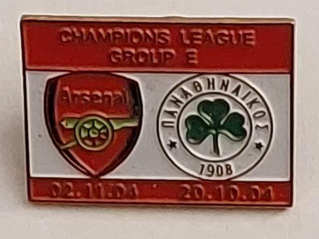 RARE ARSENAL FC v Panathinaikos FC Pin Badge £5.99 - PicClick UK RARE ARSENAL FC v Panathinaikos FC Pin Badge £5.99 - PicClick UK