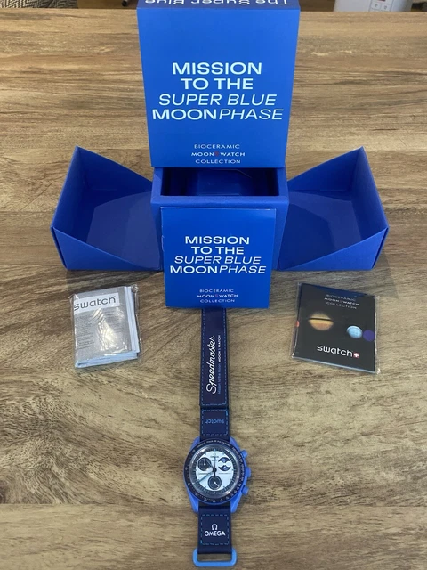 OMEGA X SWATCH Mission To The Super Blue Moonphase £165.00 - PicClick UK