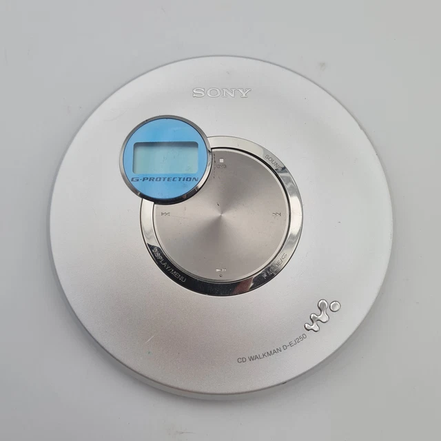 SONY CD WALKMAN D-EJ250 Personal CD Player Silver Working £24.99 ...