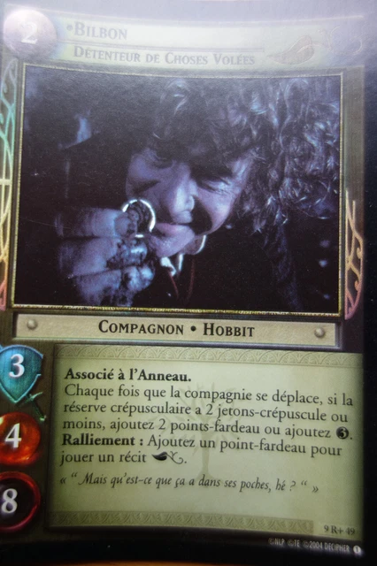 BILBON DÉTENTEUR DE choses volées 9R+49 Bilbo, Bearer of Things Burgled ...