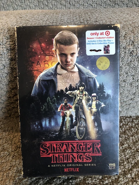 STRANGER THINGS SEASON One VHS Retro Packaging Collector (Blu-Ray + DVD ...