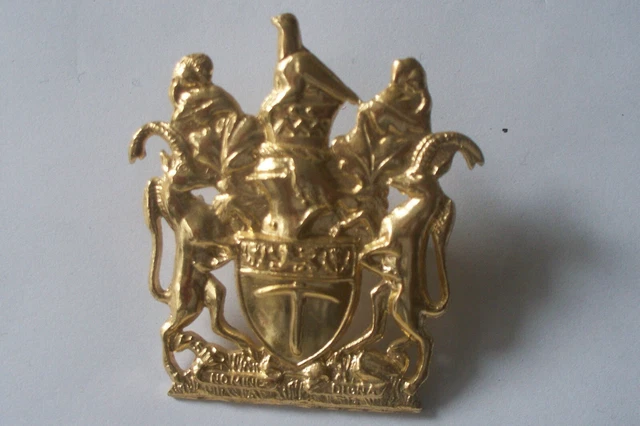 RHODESIAN REGIMENTAL SERGEANT Major Gold Rank Wrist Badge Rhodesia £45. ...