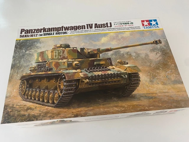 TAMIYA PANZERKAMPFWAGEN IV Ausf.J Tank Model W Single Motor - Motorised ...